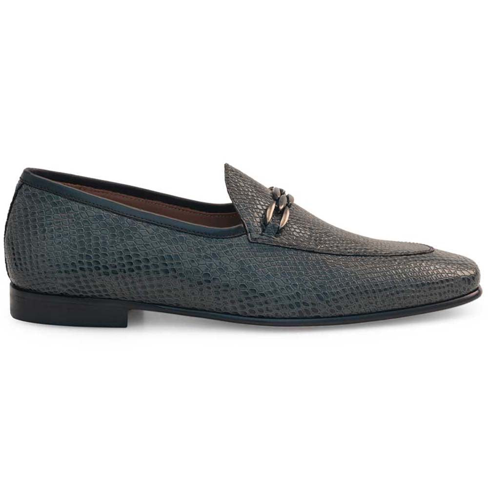 Mezlan Apron Front Gored Two-Tone Slip-On Black / Grey (21445 ...