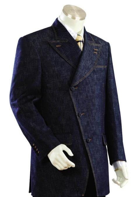Mens Zoot Suit - Zuit Suit - Blue Suit - Wedding Zoot Suit – Alberto ...
