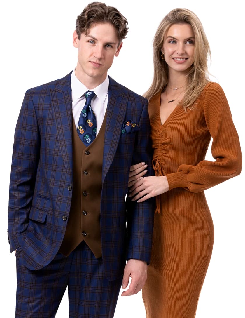 EJ Samuel Navy Suit | Alberto Nardoni