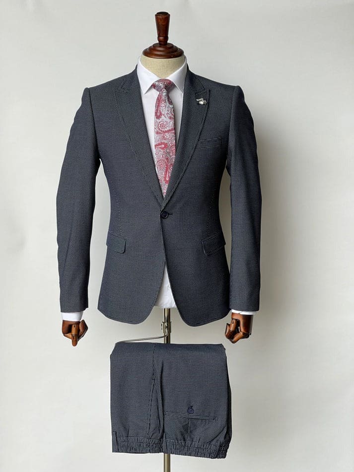 Gianni Testi Ultra Slim Suit - Stretch Fabric Suit - Mens Stretchy Suit ...