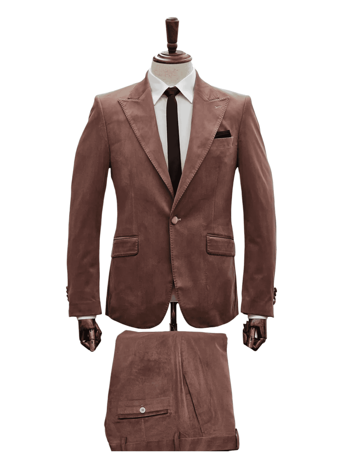 Blush Color Suit For Men - Mauve Suit - Wedding Velvet Suit | Alberto ...