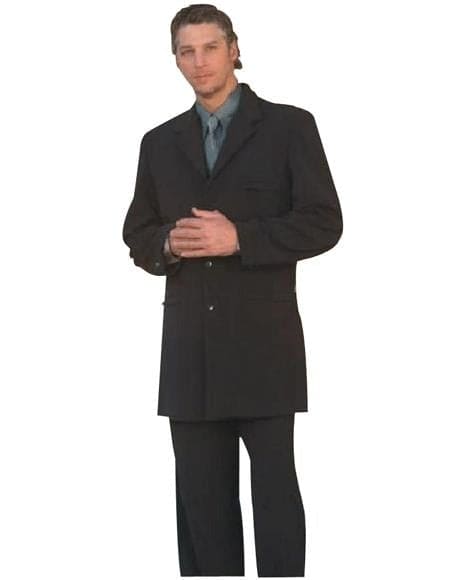 Mens Zoot Suit - Zuit Suit - Black Suit - Wedding Zoot Suit – Alberto ...