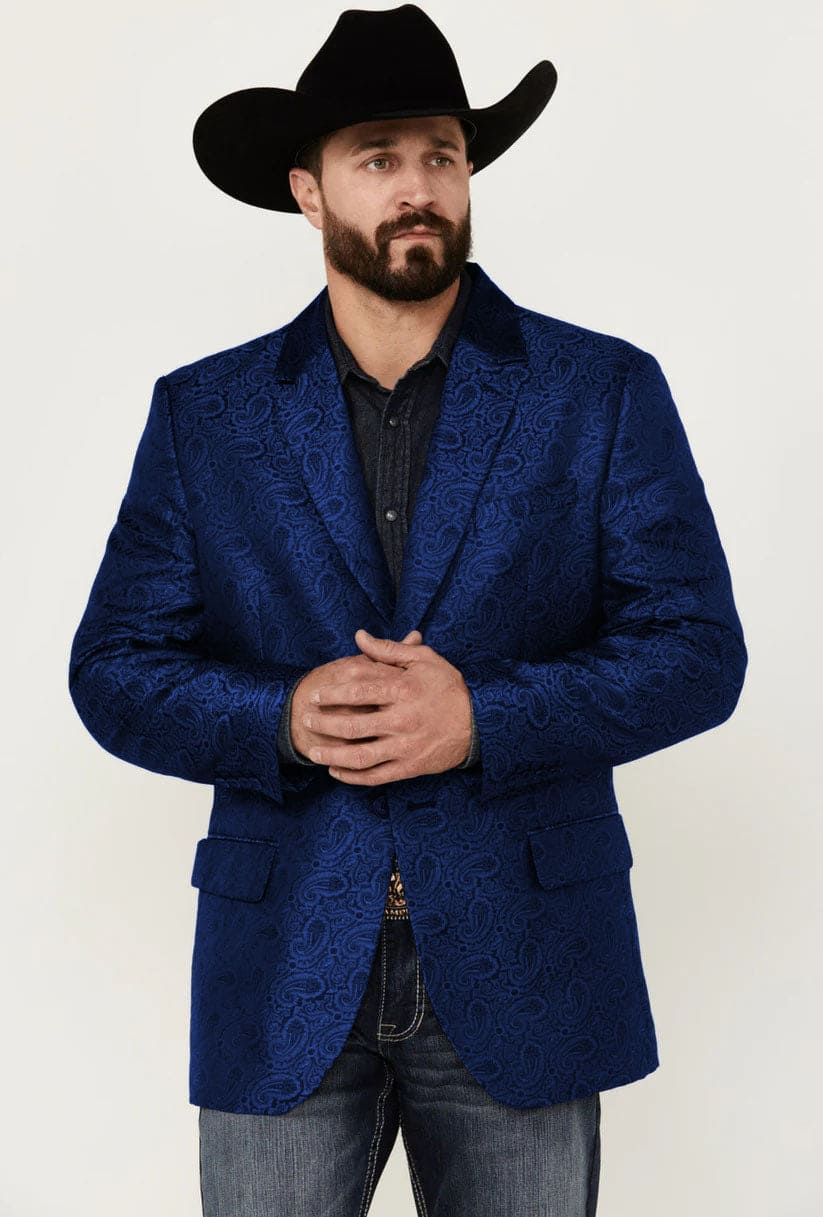 Western Blazer - Saco Vaquero para Hombre - Saco Vaquero Paisly Fabric ...