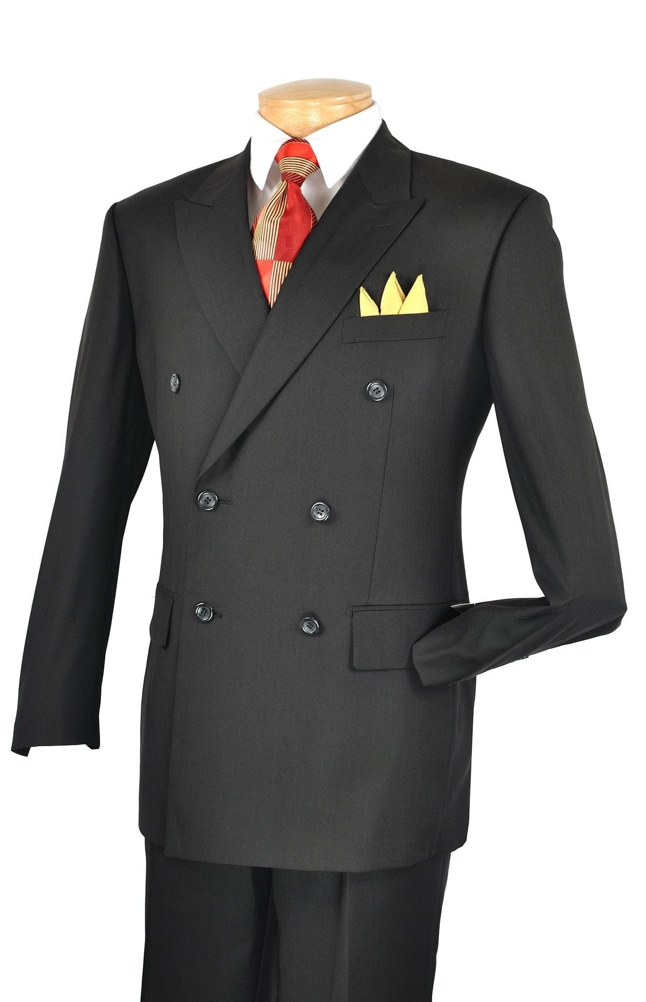 Mens Suits 48 Short Double breasted Suit Classic Fit Pleated Pants ...