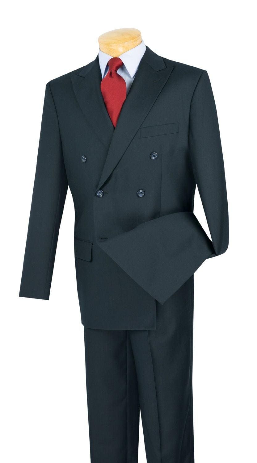 Mens Suits 48 Short Double breasted Suit Classic Fit Pleated Pants ...