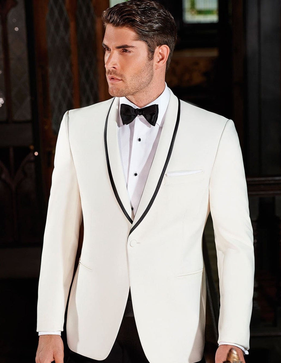Mens Designer Charles Shawl Ivory Cream Dinner Jacket – Alberto Nardoni