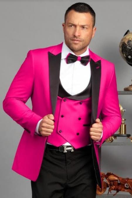 Pink Hot Mens Tuxedos – AlbertoNardoniStore