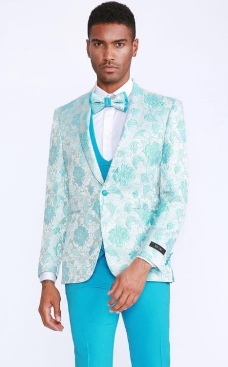 Light Blue Tuxedo - Blue Wedding tuxedo – AlbertoNardoniStore