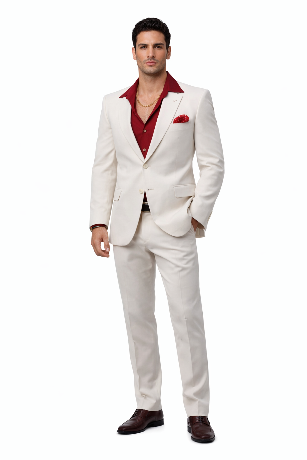 Mens Al Pacino Tony Montana Scarface Suit in White | Alberto Nardoni