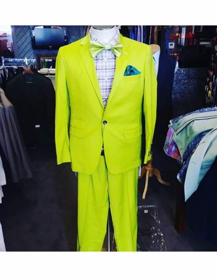 Neon suit - Neon green suit - 10 Styles & Brand men's Neon Neon Green ...