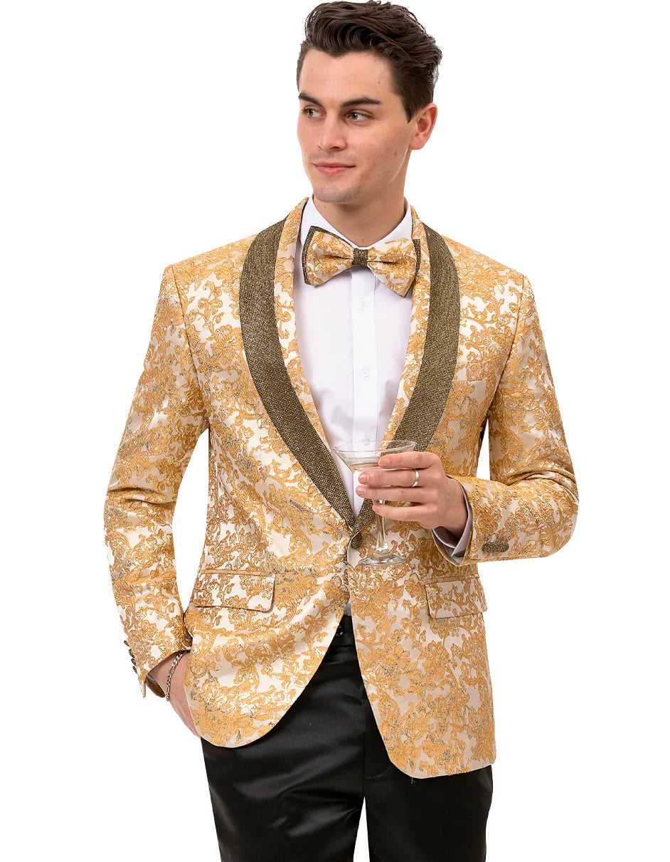 Mens Prom Tuxedo Suit Gold Prom Suit | Alberto Nardoni