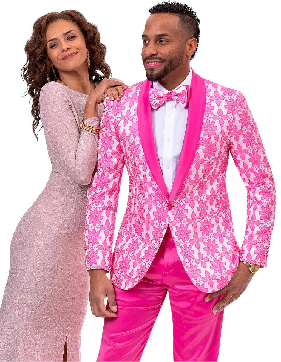 Mens Prom Tuxedo Suit Hot Pink Prom Suit | Alberto Nardoni