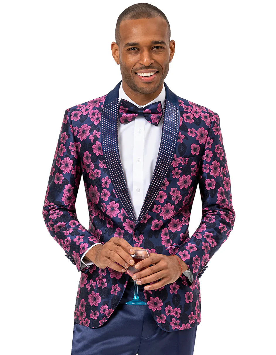 Mens Prom Tuxedo Suit Magenta Prom Suit | Alberto Nardoni