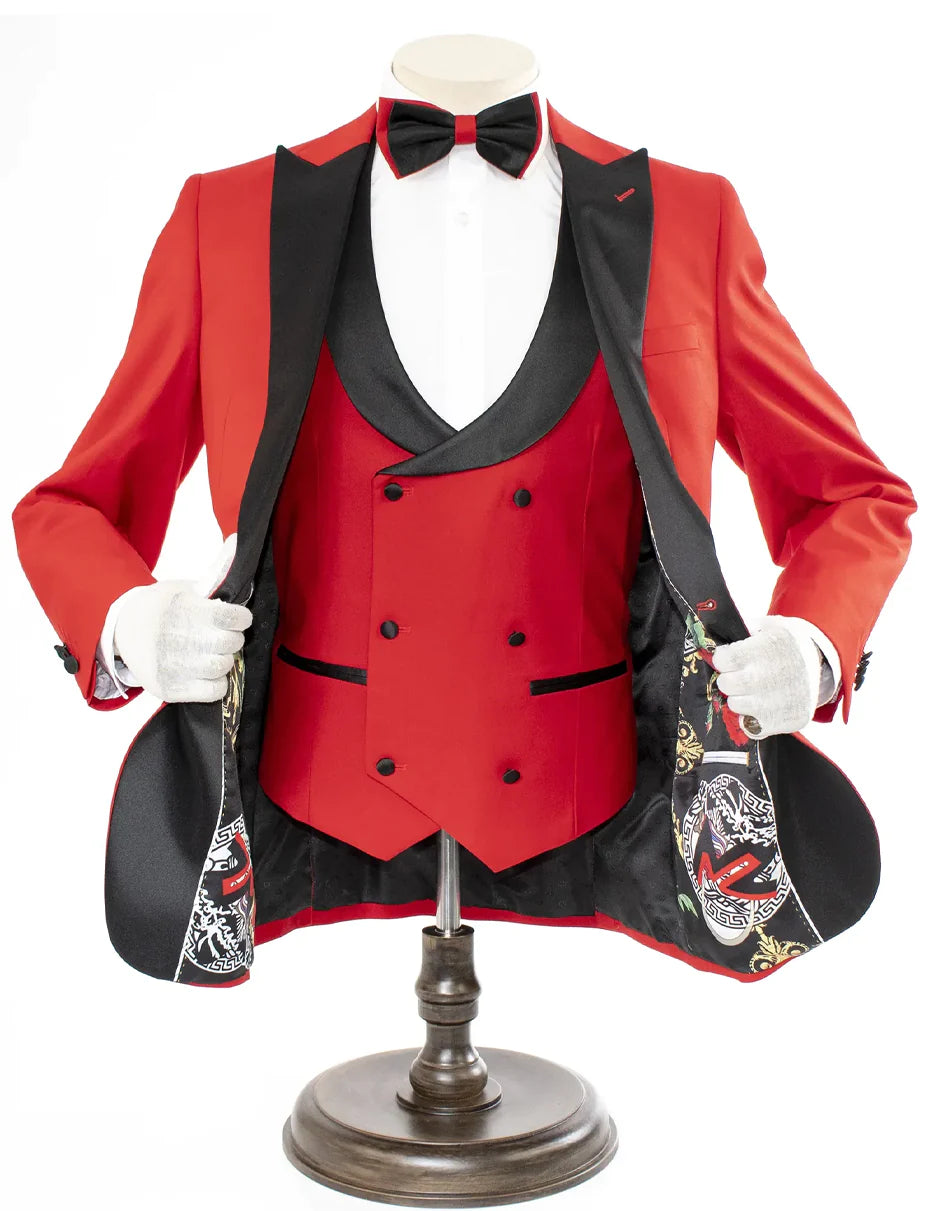 Red Prom Suit - Red Suit For Prom - Red Groom Suit | Alberto Nardoni