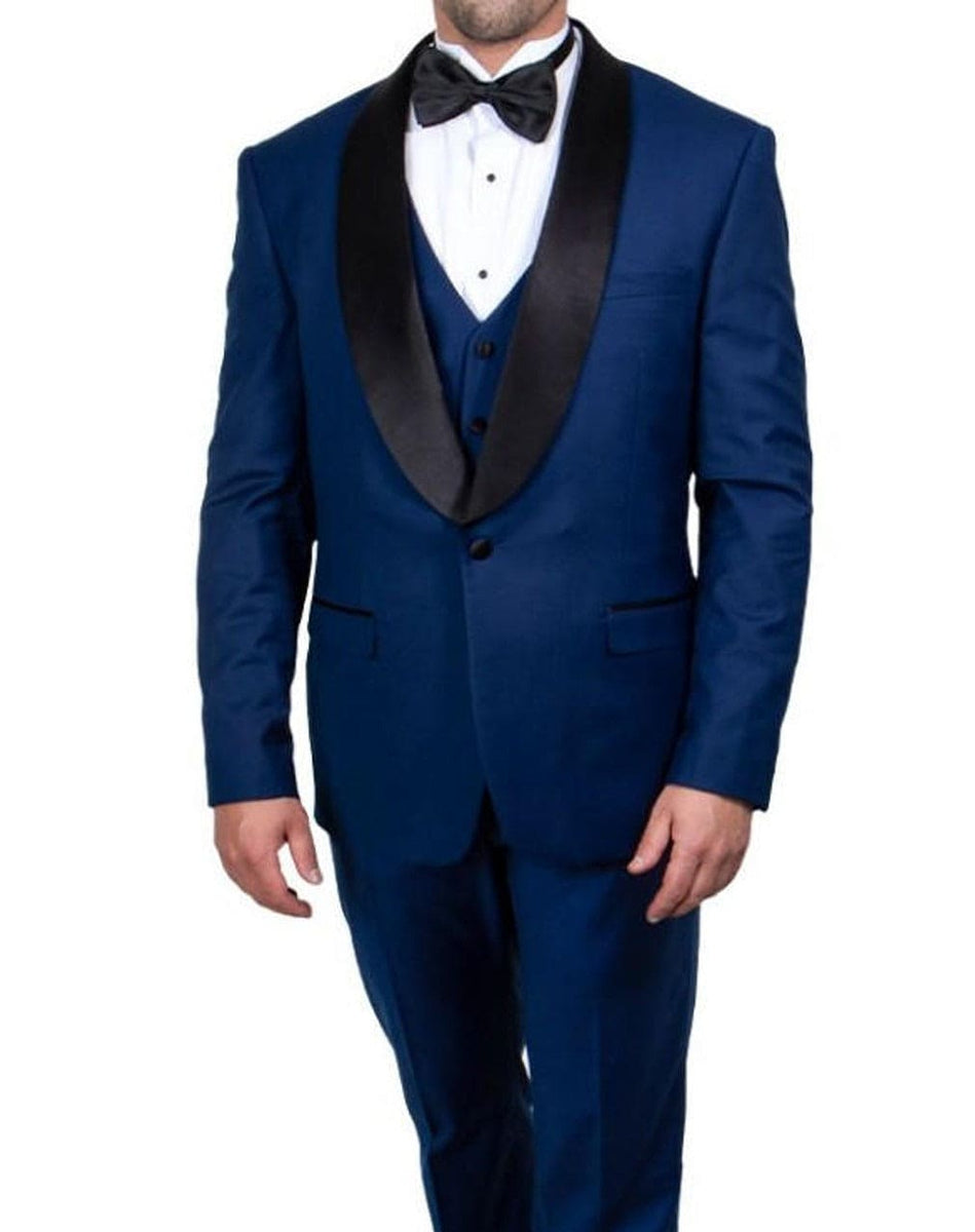 Mens Blue Wedding Suit Stacy Adams Men's Formal Suit Blue Modern Fit ...