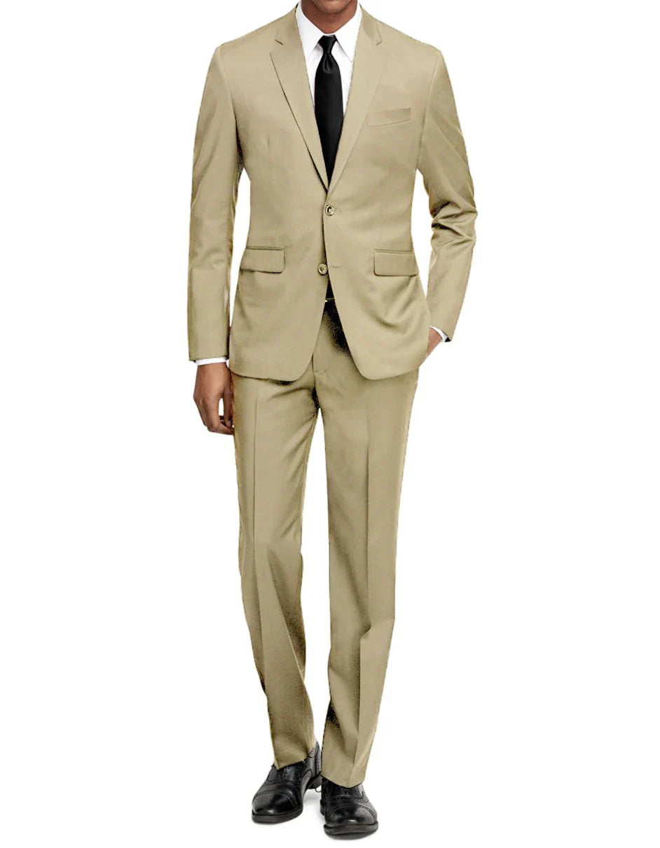 Tan Groomsmen Suits This modern fit suit is sure to be a hit. It ...