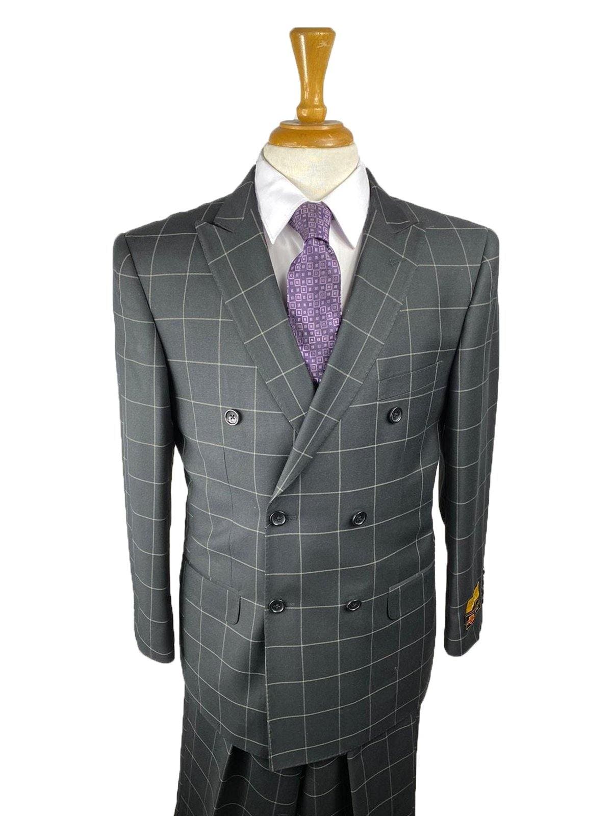 Men Pleated Pants Athletic Fit Suits - Executive Cut Suit | Alberto Nardoni