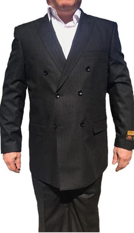Men Black lassic Fit Suit - Pleated Pants - Athletic Fit Suits ...