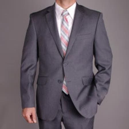 Mens 100 Percent Wool Suits - Gray Business Suit | Alberto Nardoni