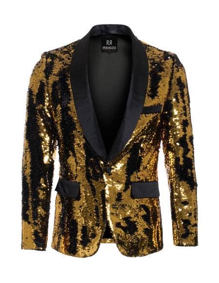 Mens Gold Blazer – AlbertoNardoniStore