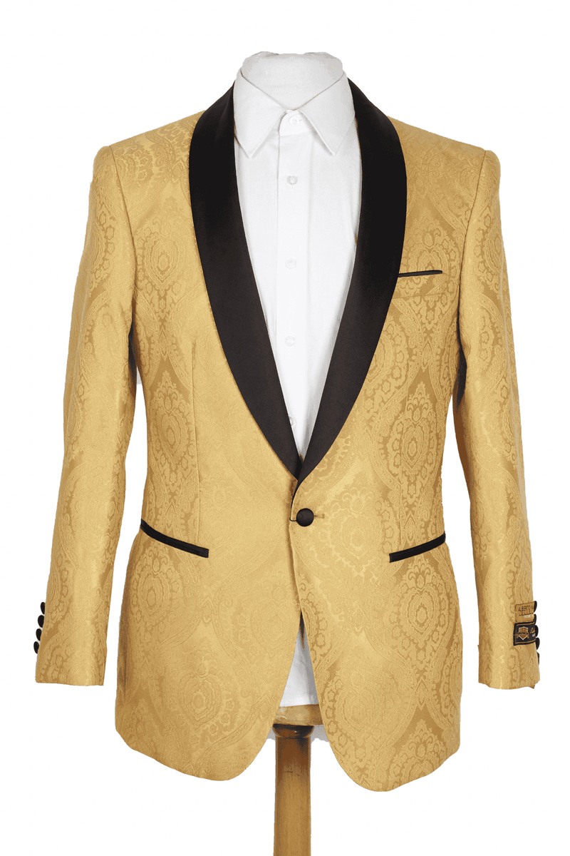Mens Gold Blazer - Mens Gold Dinner Jacket – Alberto Nardoni
