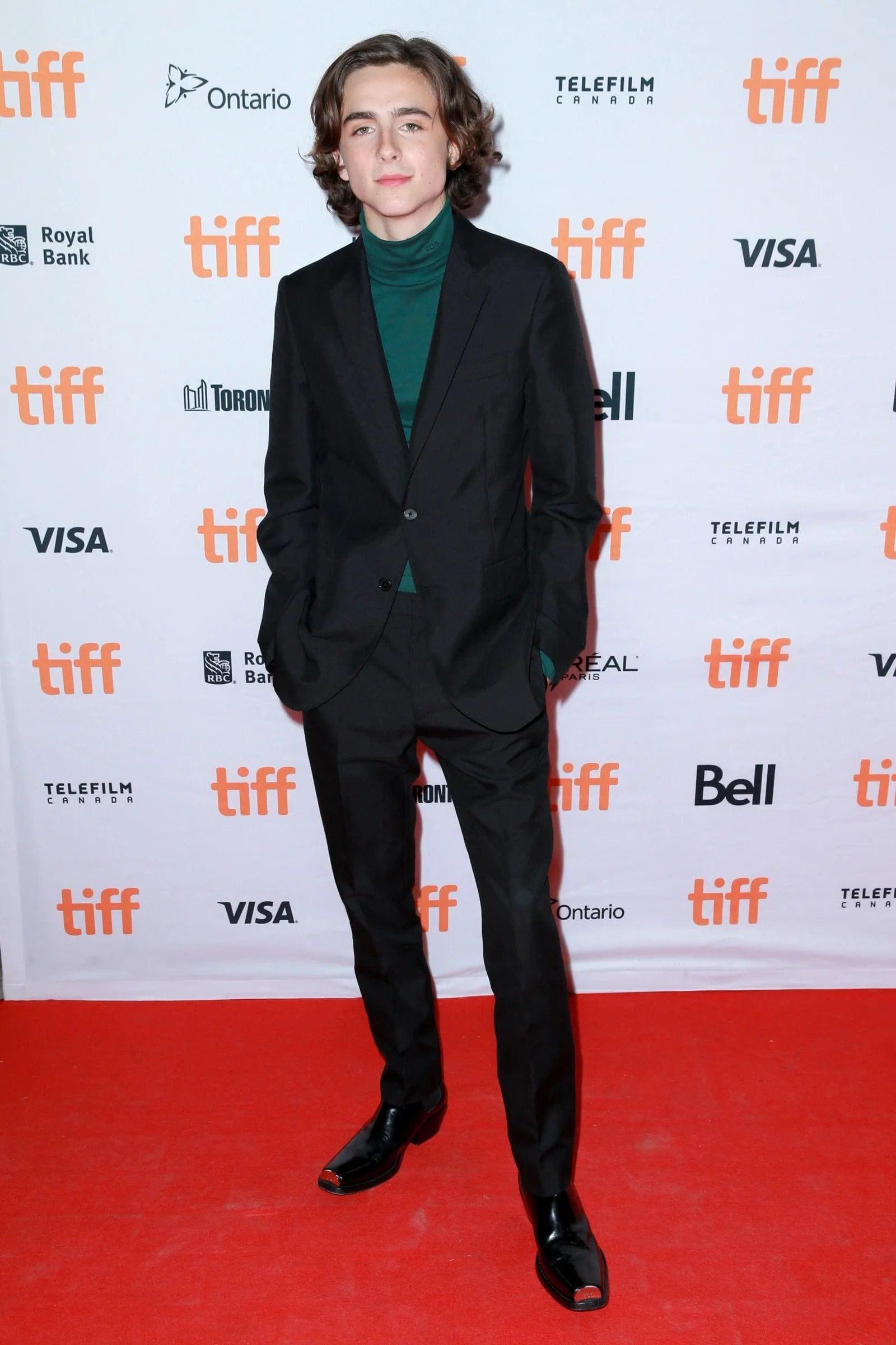 Suit And Turtleneck Combo - Turtleneck Prom Outfits - Prom Turtleneck ...