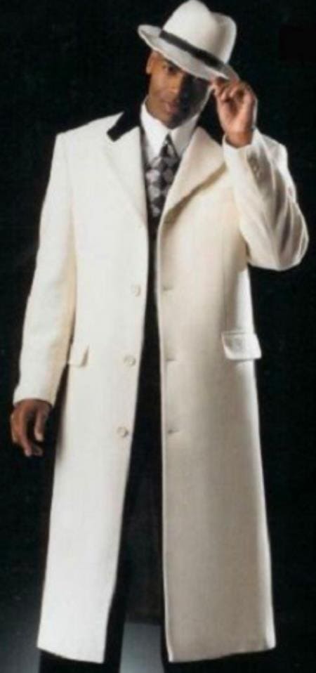 Mens White Trench Coat - Mens White Overcoat - White Topcoat For Men ...