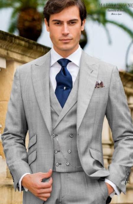 Mens Wide Peak Lapel Suit - Big Lapel Suit | Alberto Nardoni