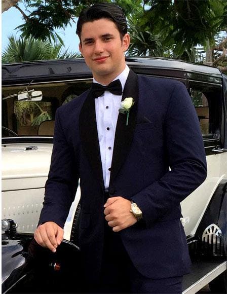 Navy Blue Prom Suit | Alberto Nardoni